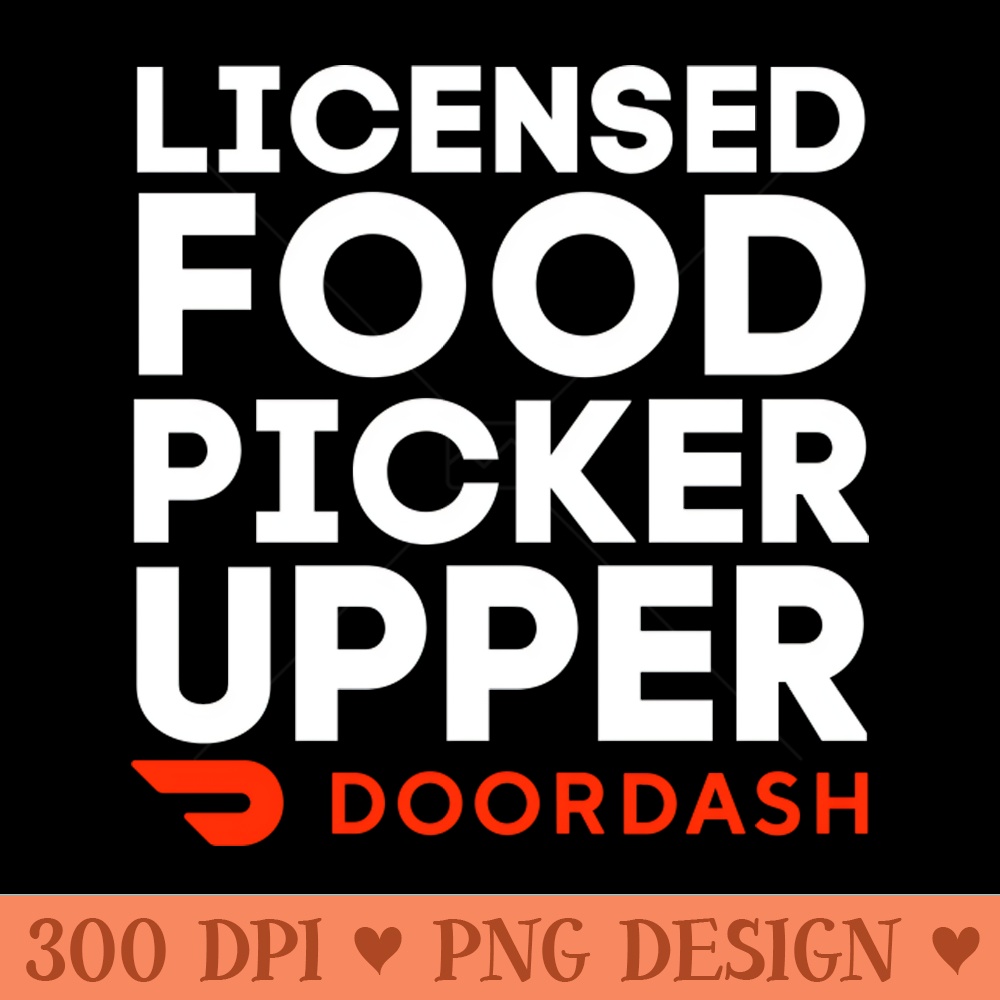 Doordash Licensed Food Picker Upper - PNG Graphics | Inspire Uplift