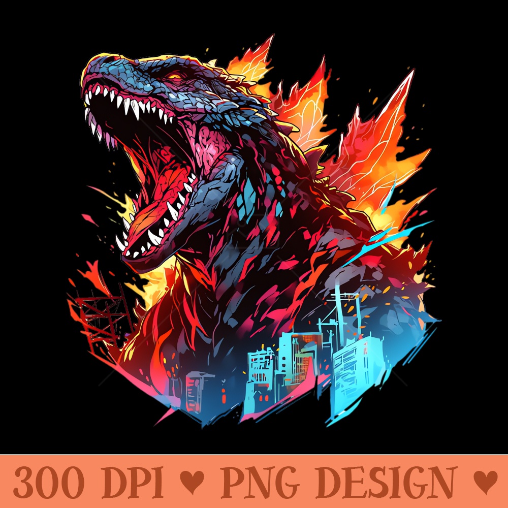 godzilla - Modern PNG designs | Inspire Uplift