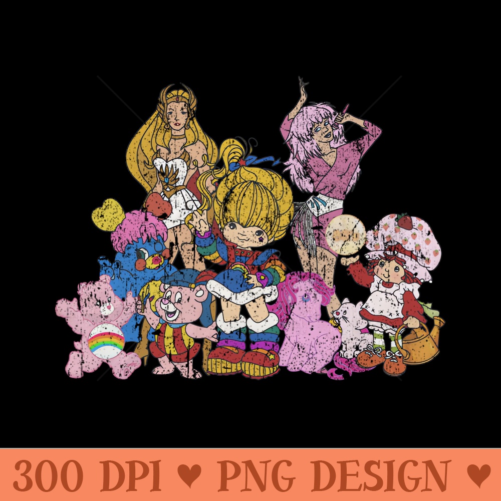 Vintage 80s Cartoons - PNG download with transparent backgro | Inspire ...