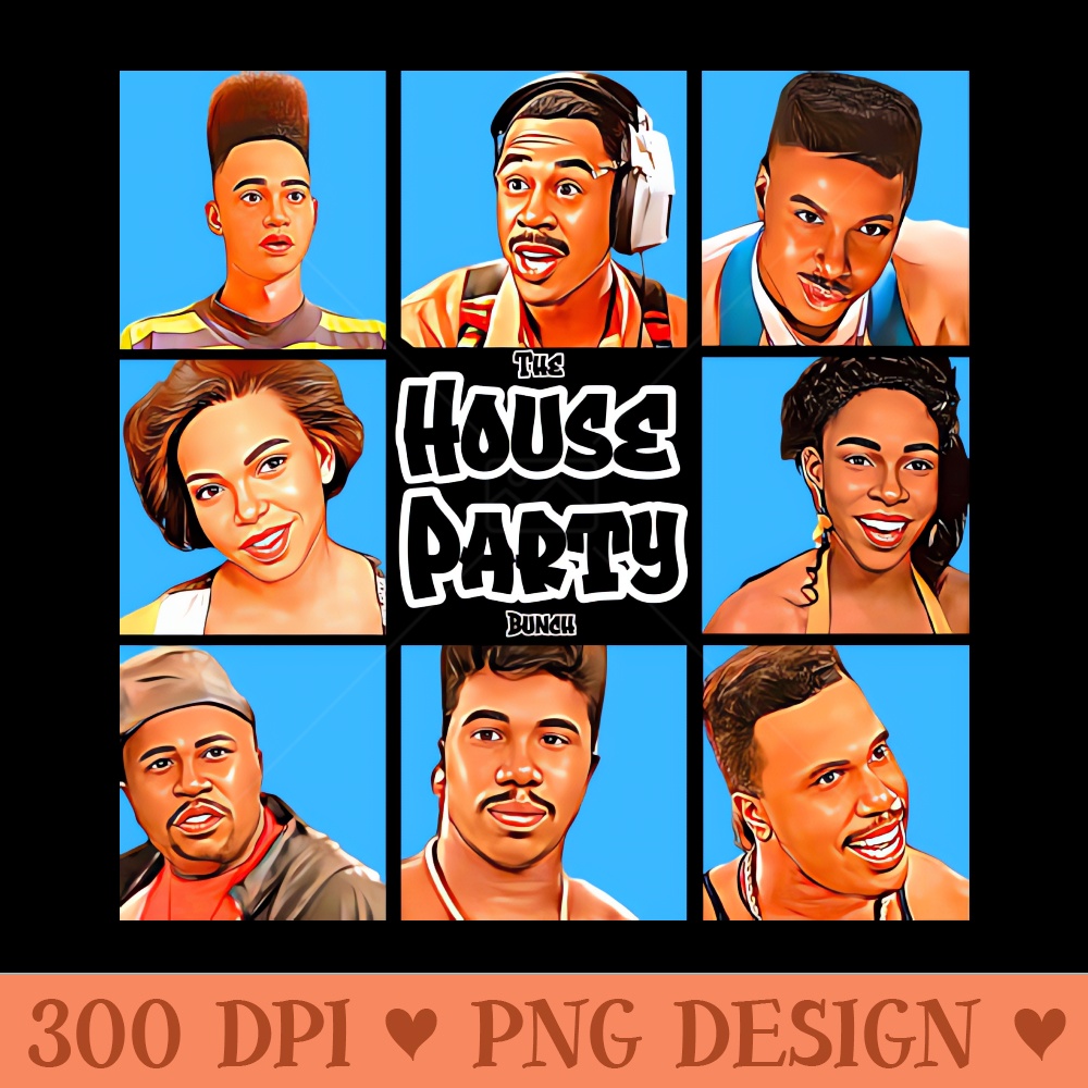 The House Party Bunch - Vector PNG Clipart | Inspire Uplift