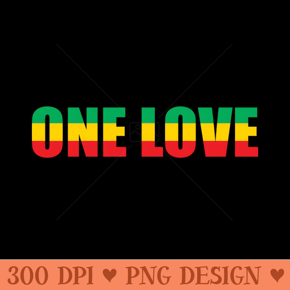 One Love - PNG download for graphic design | Inspire Uplift