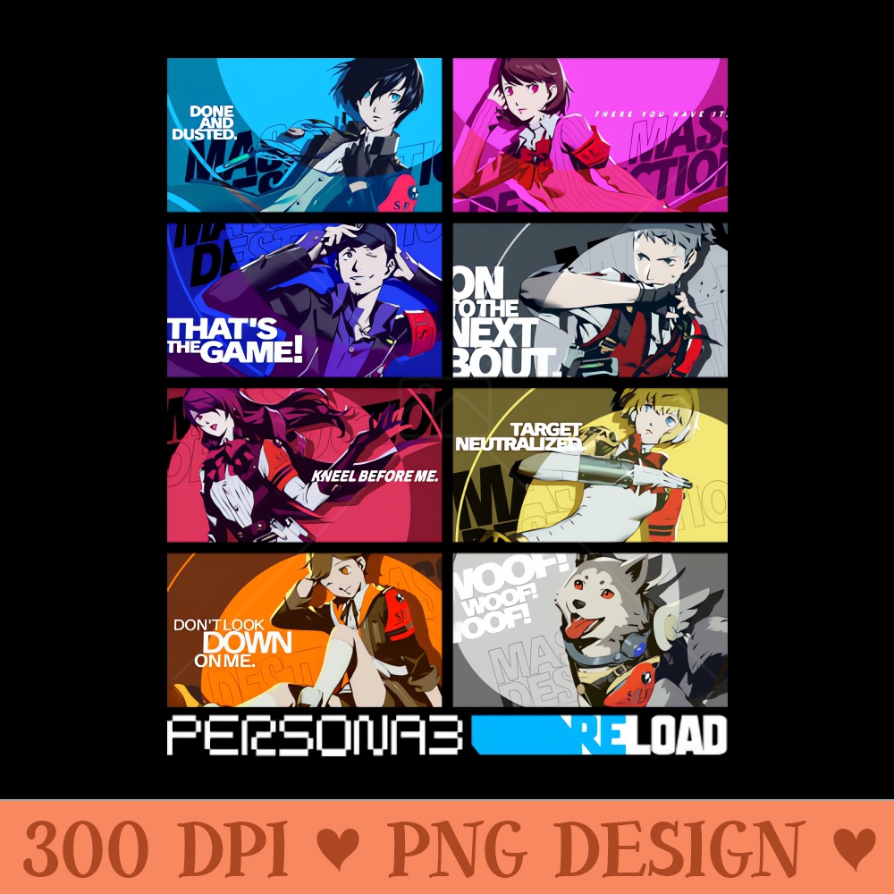 Persona 3 RELOAD SEES All Out Attack Splash Art - PNG clipar | Inspire ...