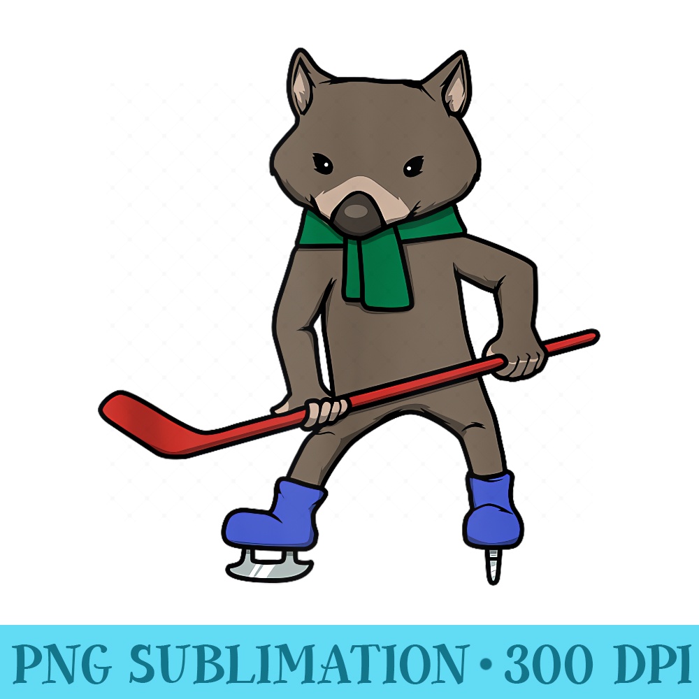Wombat Playing Hockey Rodent Animal - PNG Download Transpare | Inspire ...