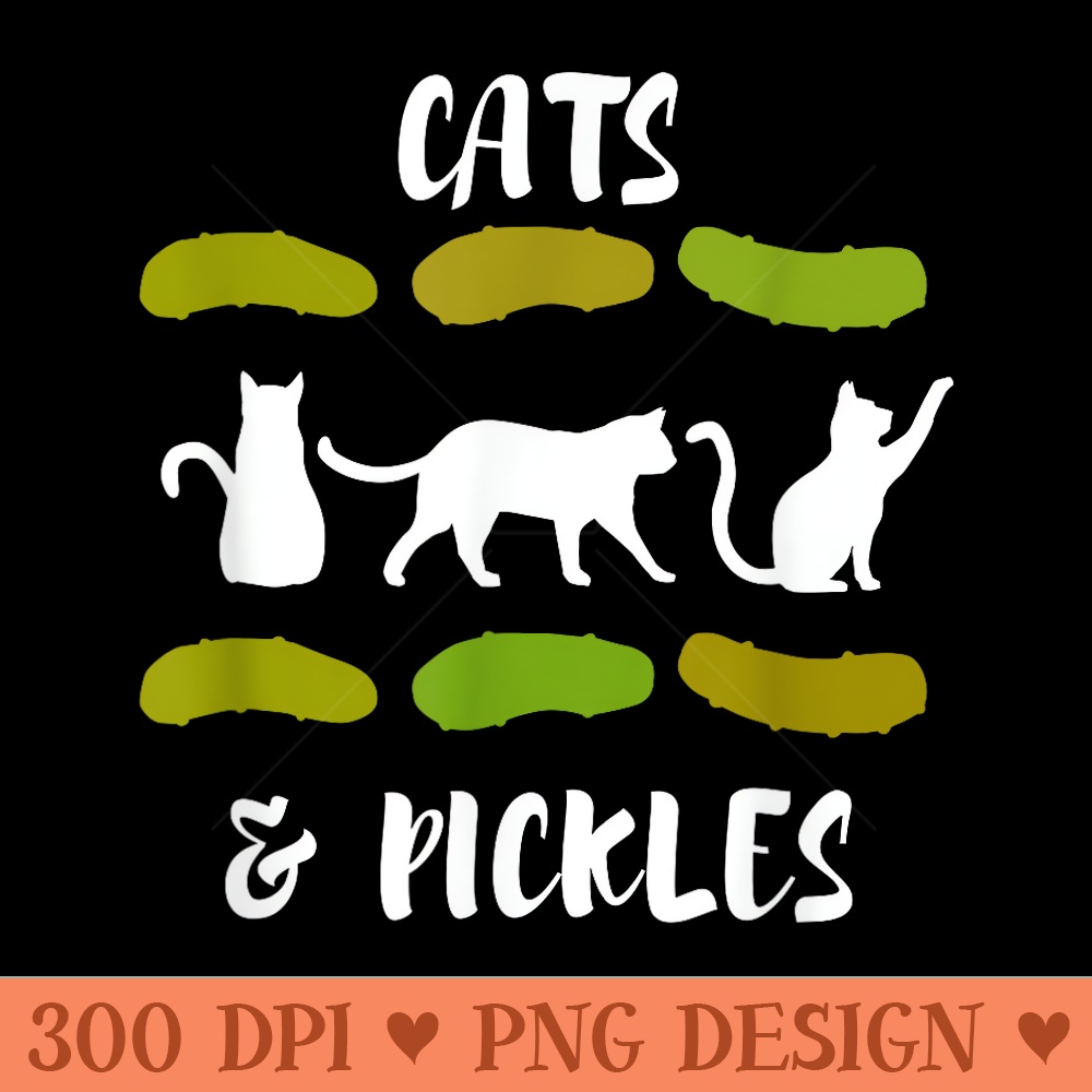 Cucumber Cat Funny Saying Kitty and Pickles - Free PNG downl | Inspire ...