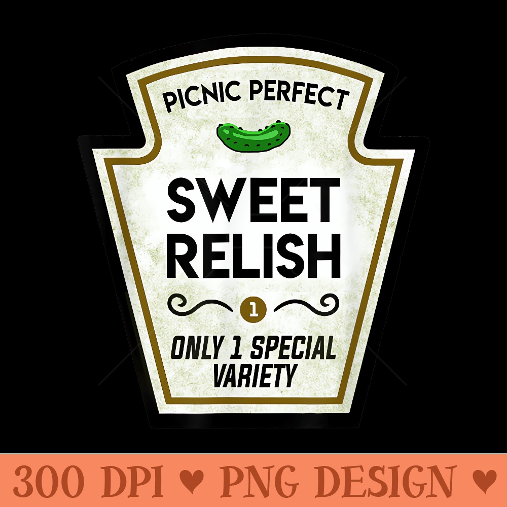 Sweet Relish Pickle Bottle Label Halloween Matching - PNG do | Inspire ...