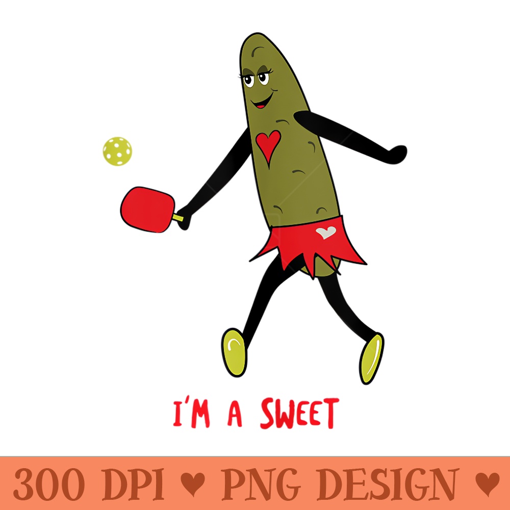 Funny Pickleball Player Pickle People Sweet Pickle - PNG Cli | Inspire ...