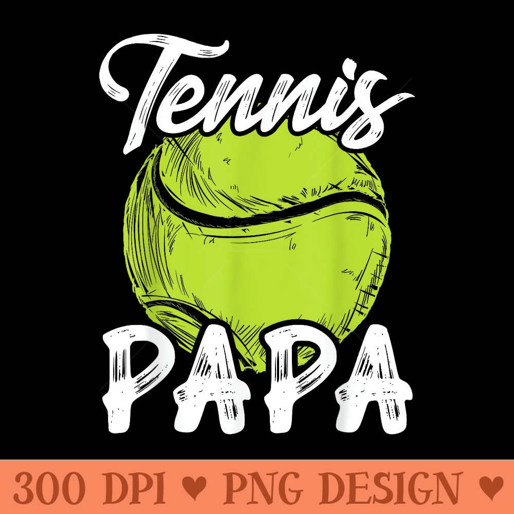 Tennis Papa Men Family Matching Set Tennis Ball Player Dad - | Inspire ...
