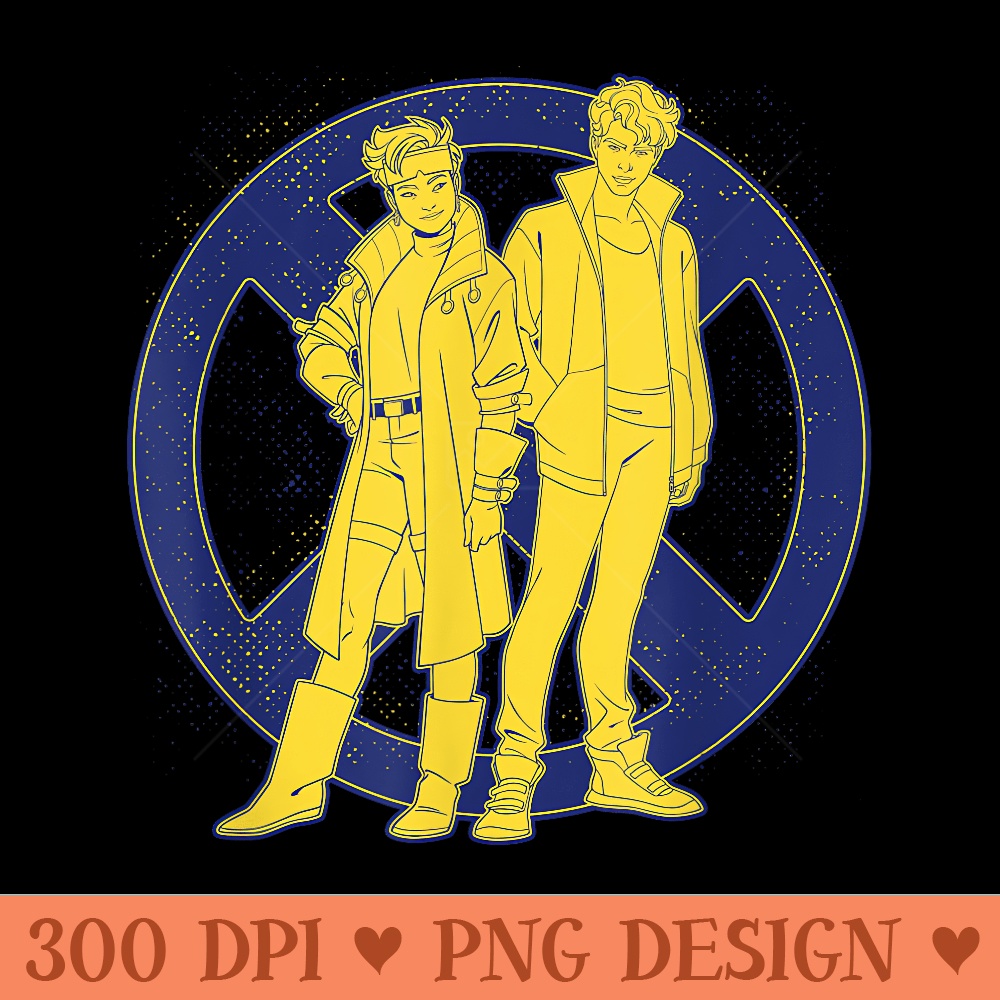Marvel XMen 97 Jubilee Sunspot Vintage Duo Logo - PNG downlo | Inspire ...