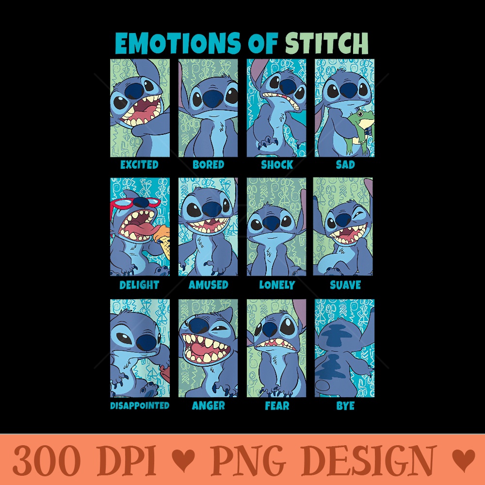 Disney Lilo Stitch Emotions Of Stitch Box Up Panels - Modern | Inspire ...