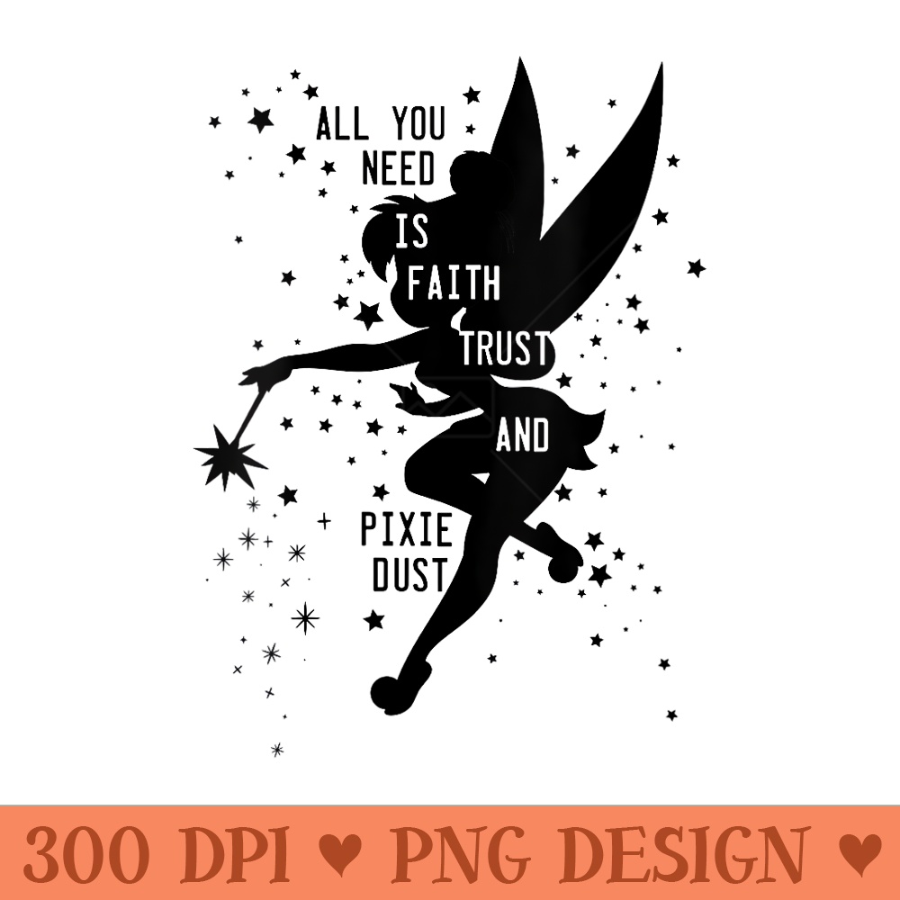 Womens Disney Peter Pan Tinker Bell Faith Trust And Pixie Du | Inspire ...