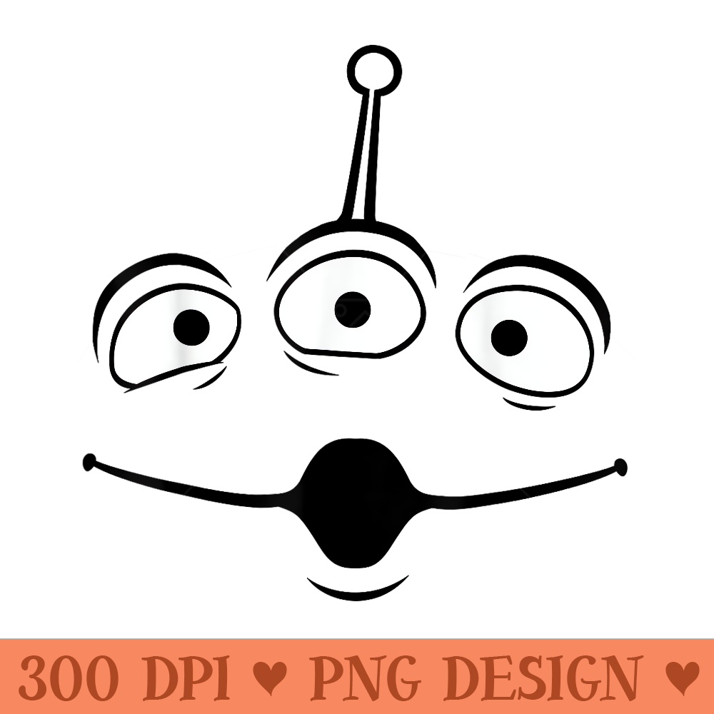 Disney Pixar Toy Story Alien Face Halloween - Transparent PN | Inspire ...