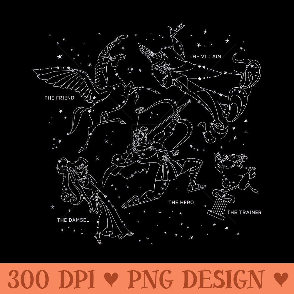 Disney Hercules Constellation Poster - PNG Art Files | Inspire Uplift
