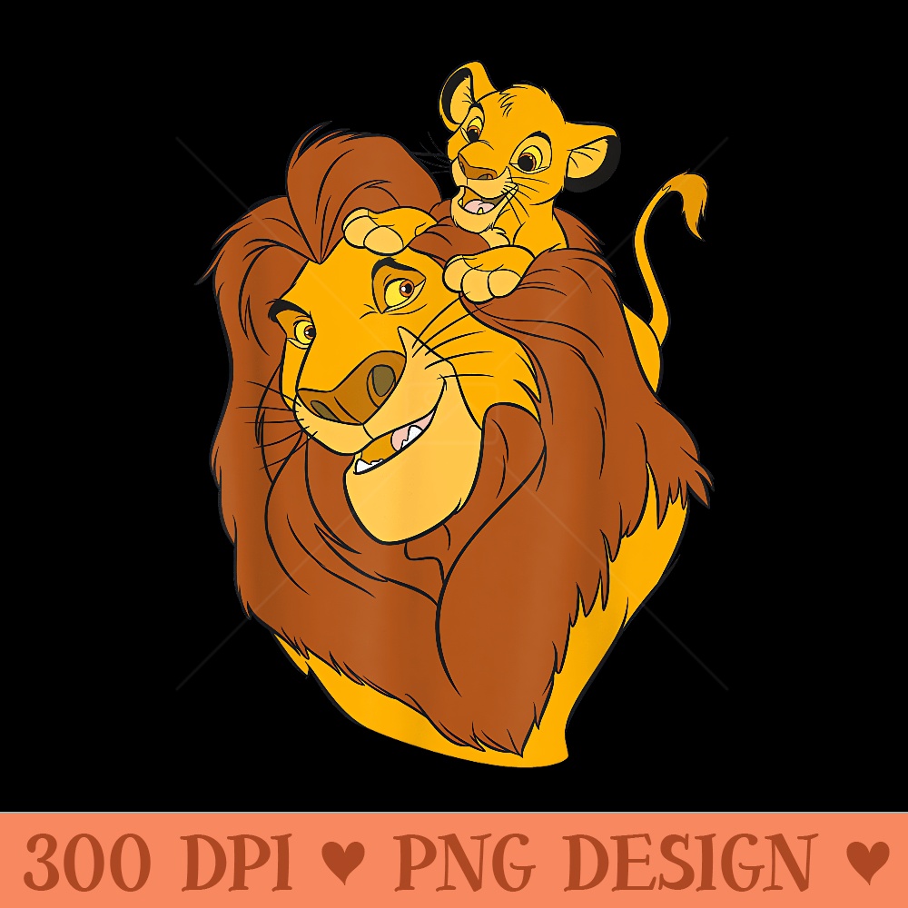 Disney The Lion King Simba and Mufasa Father and Son T - Uni | Inspire ...