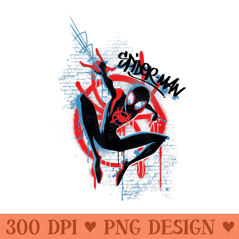 Marvel SpiderMan Into the SpiderVerse Graffiti - PNG design | Inspire ...