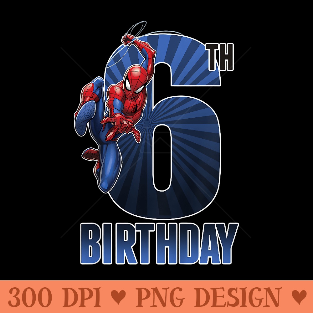 Marvel Universe Classic SpiderMan Epic 6th Birthday - PNG do | Inspire ...