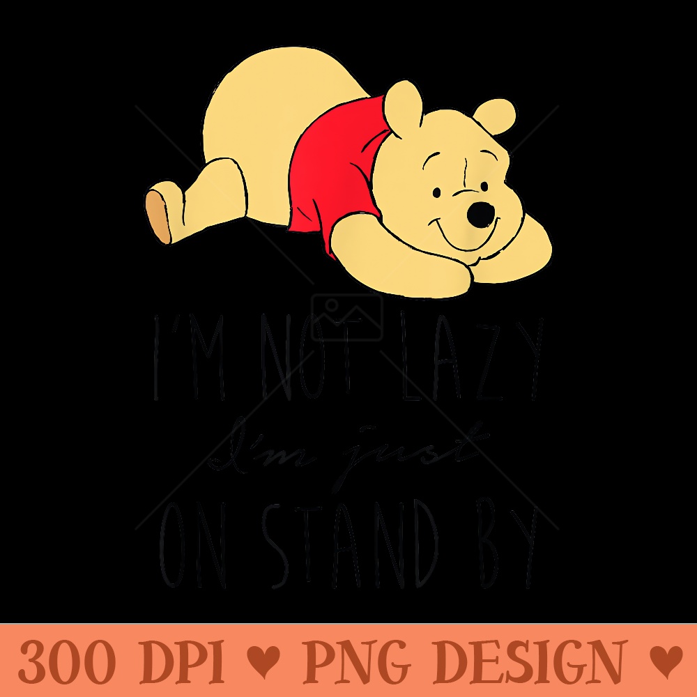 Disney Lazy Winnie the Pooh - Transparent PNG download | Inspire Uplift