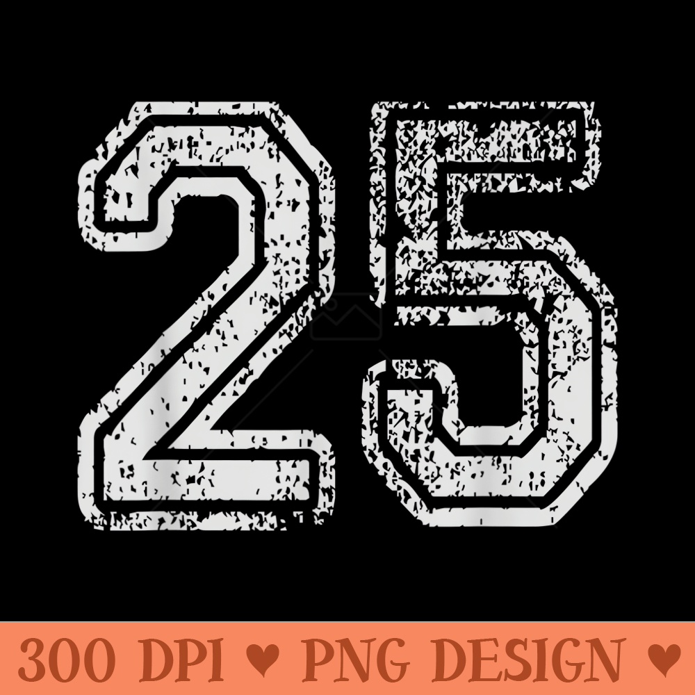 Team Jersey Uniforms Number 25 School Sports 25th Birthday - | Inspire ...