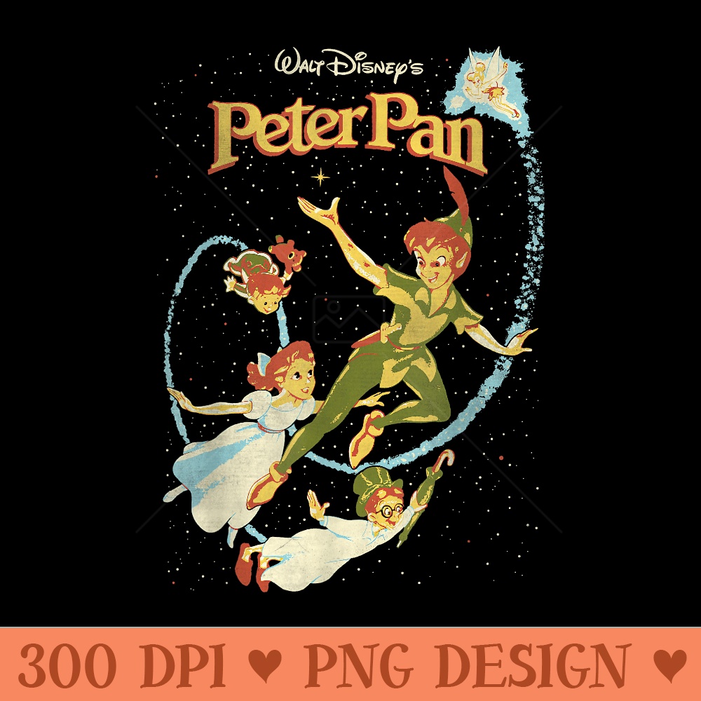 Disney Peter Pan Darling Flight Vintage Graphic T - Vector P | Inspire ...