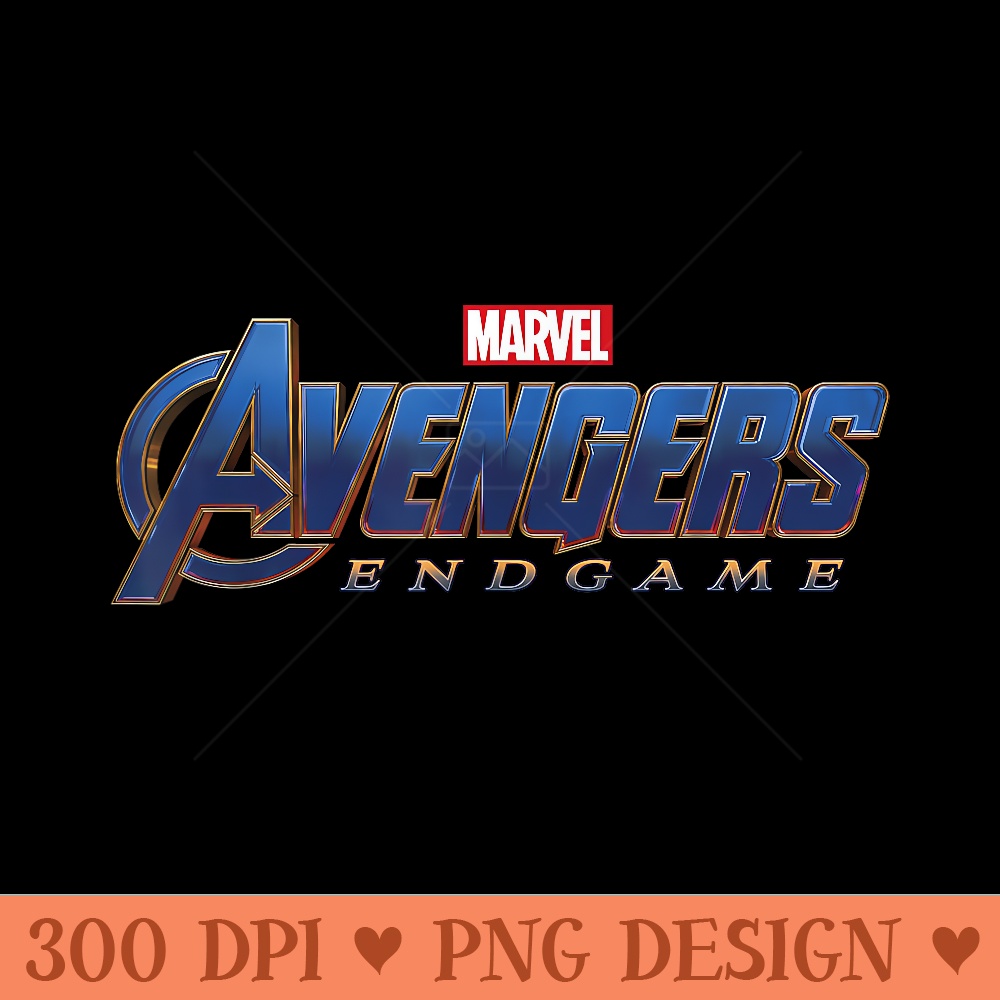 Marvel Avengers Endgame Movie Logo Graphic T - Digital PNG A | Inspire ...