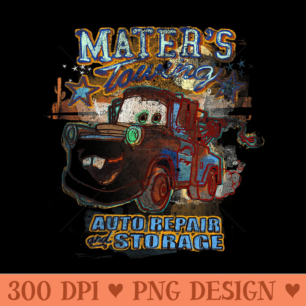Disney Pixar Cars Maters Towing Service Retro Big Portrait - | Inspire ...