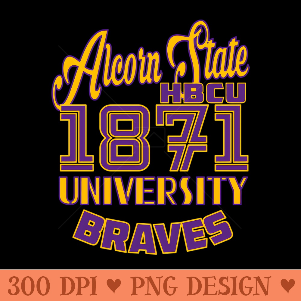 Alcorn State 1871 University - High Resolution PNG Design | Inspire Uplift