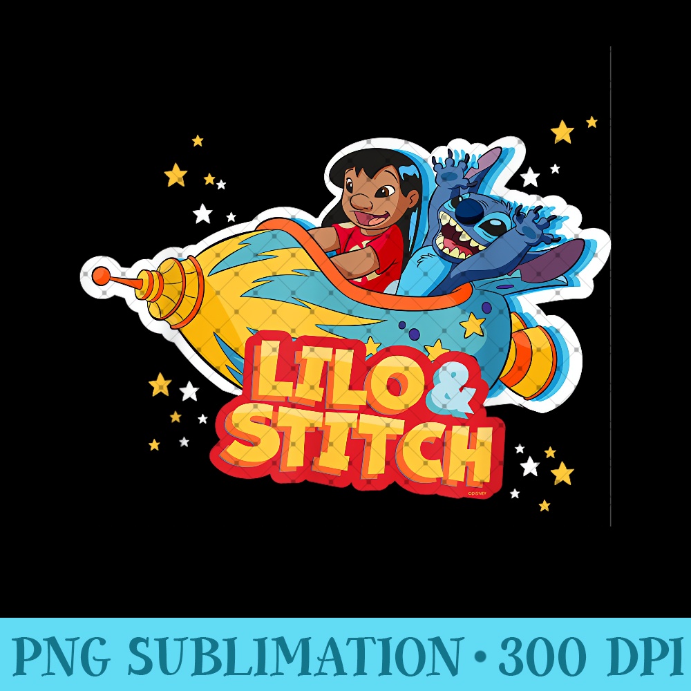 Disney Lilo & Stitch Rocket Ride - Trendy PNG Designs | Inspire Uplift