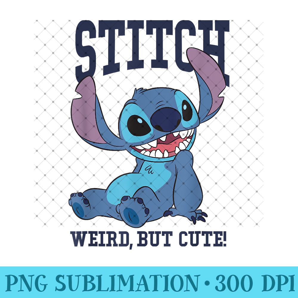 Disney Lilo & Stitch Weird But Cute! Happy Stitch Portrait - | Inspire ...