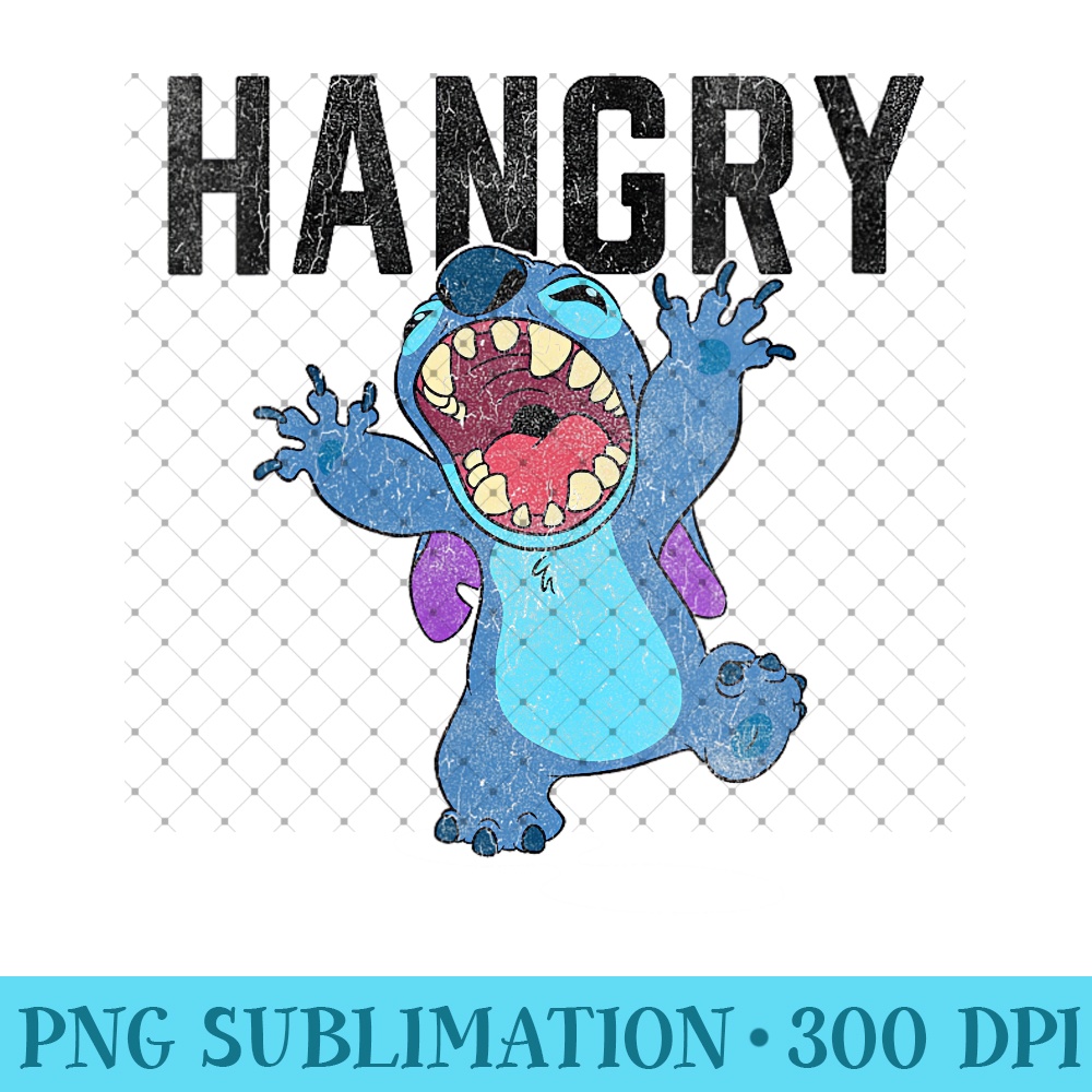 Womens Disney Lilo & Stitch Hangry Stitch Poster - PNG Clipa | Inspire ...