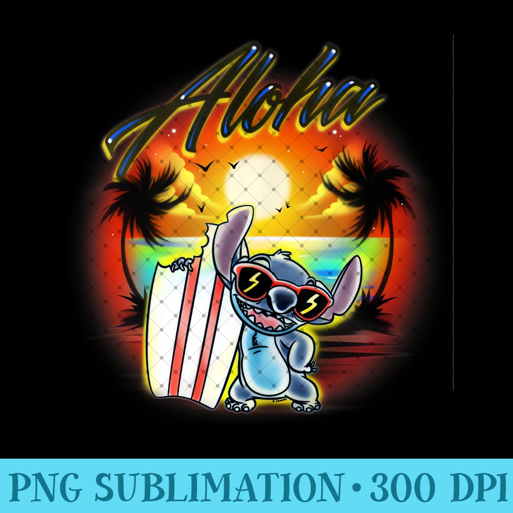 Lilo & Stitch - Aloha Surf - PNG Clipart | Inspire Uplift