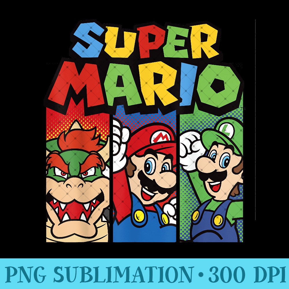 Super Mario Bowser Mario Luigi Comic Panels Logo - PNG Clipa | Inspire ...