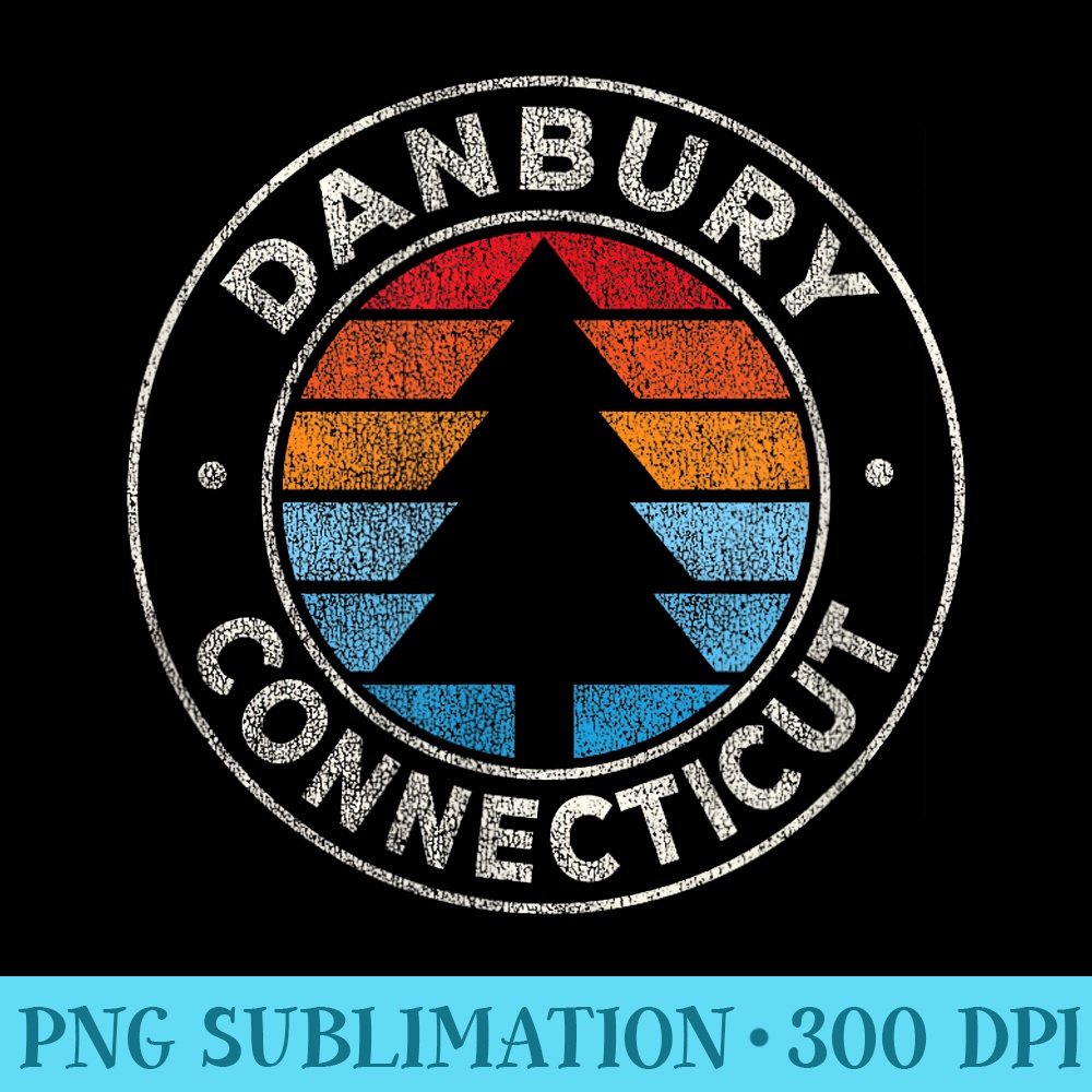 Danbury Connecticut CT Vintage Graphic Retro 70s - Printable | Inspire ...