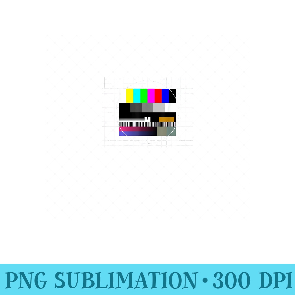 TV Test Pattern Color Bars Test Card Screen, Nostalgic Nerdy | Inspire ...
