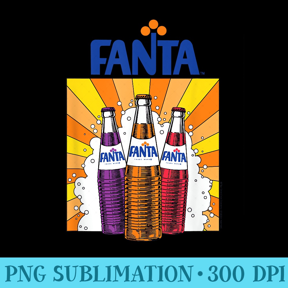 CocaCola Fanta 70s Pop Style - Unique Sublimation PNG Downlo | Inspire ...