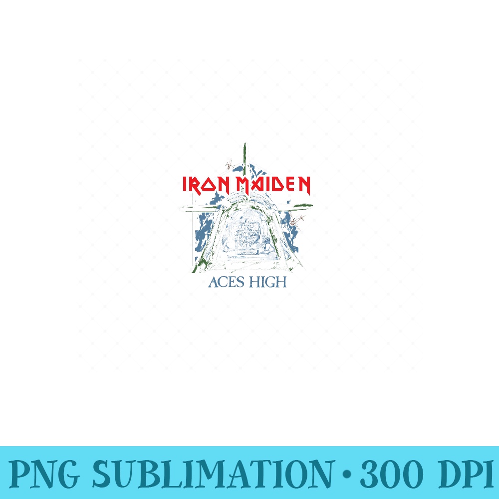 Iron Maiden - Aces High - Exclusive PNG designs | Inspire Uplift