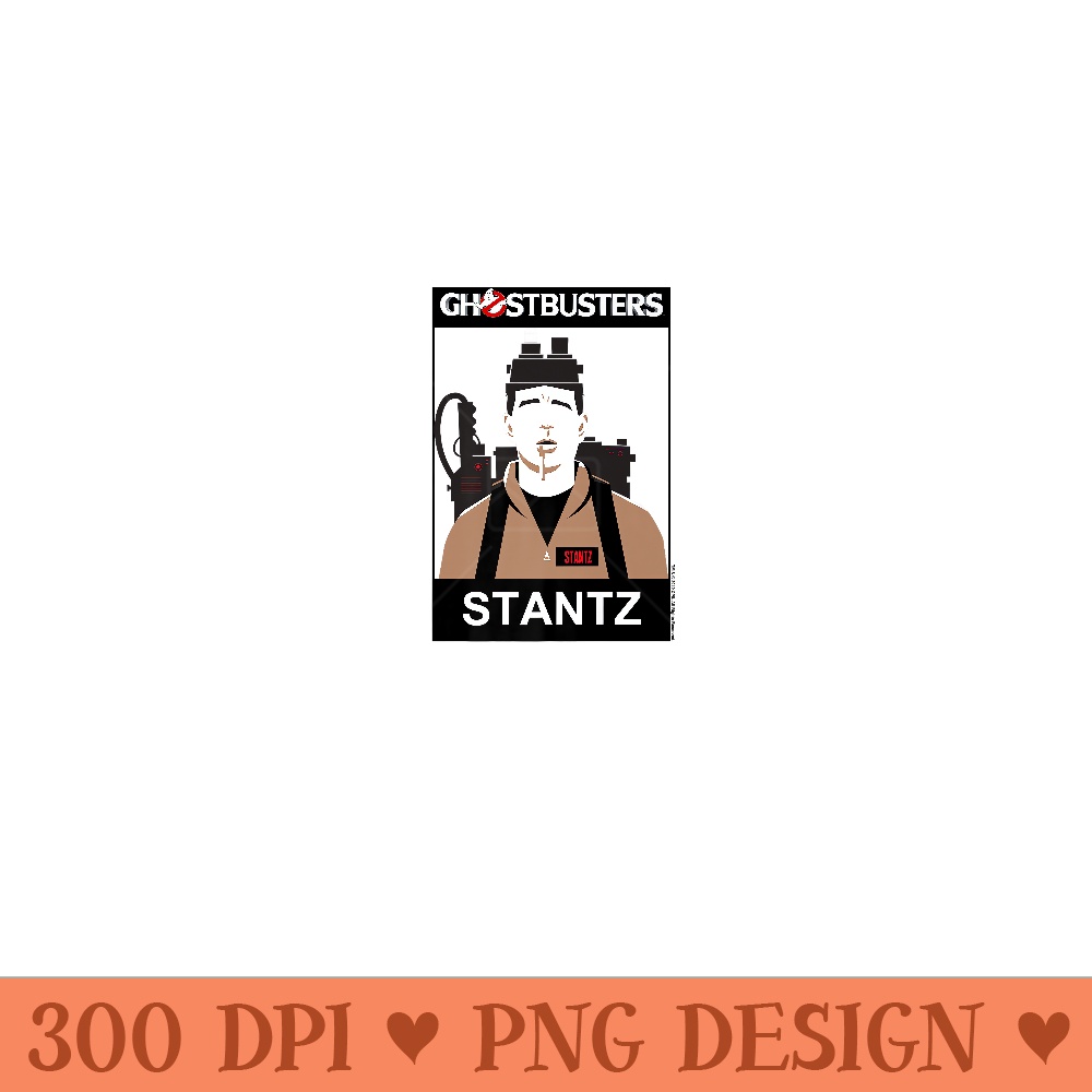 Ghostbusters Stantz Name Portrait Premium - PNG Art Files | Inspire Uplift