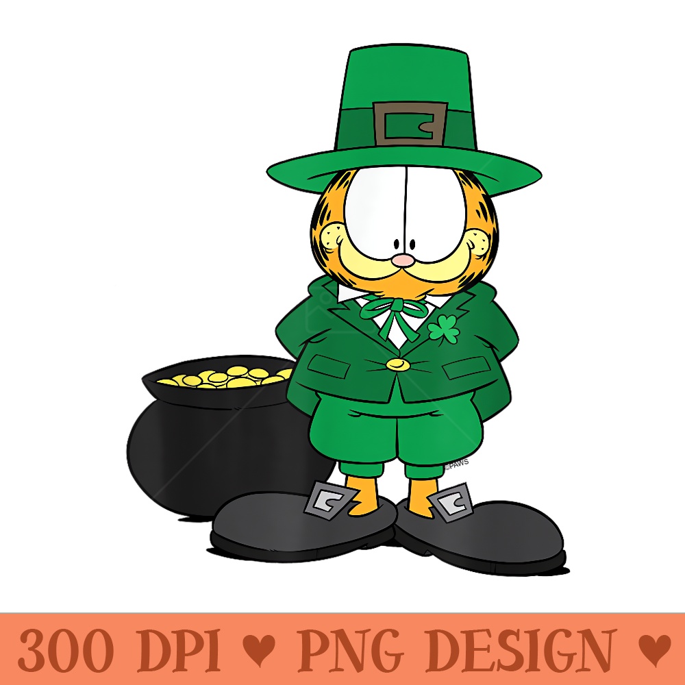 Garfield Pot of Gold - PNG Prints | Inspire Uplift