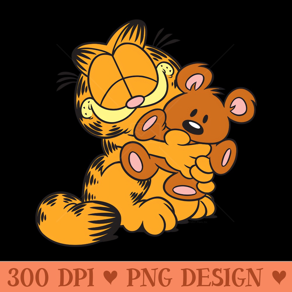 Garfield Hugging Pooky - Ready To Print PNG Designs | Inspire Uplift