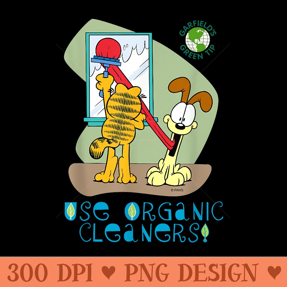 Garfield Organic Cleaners - PNG Art Files | Inspire Uplift