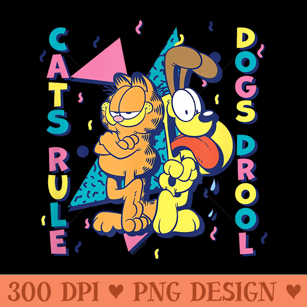 Garfield Odie Garfield Cats Rule Dogs Drool - Ready To Print | Inspire ...
