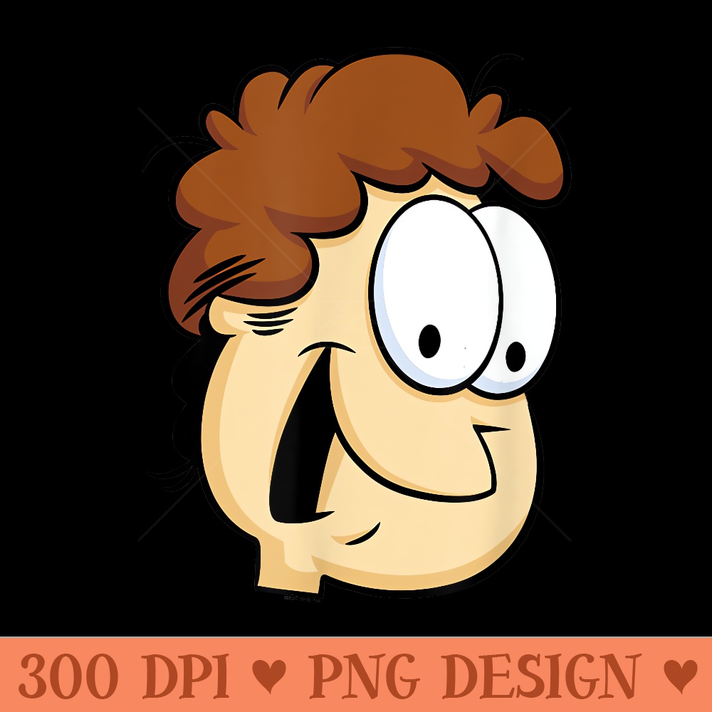 Garfield Jon Arbuckle Big Face - Unique Sublimation PNG Down | Inspire ...