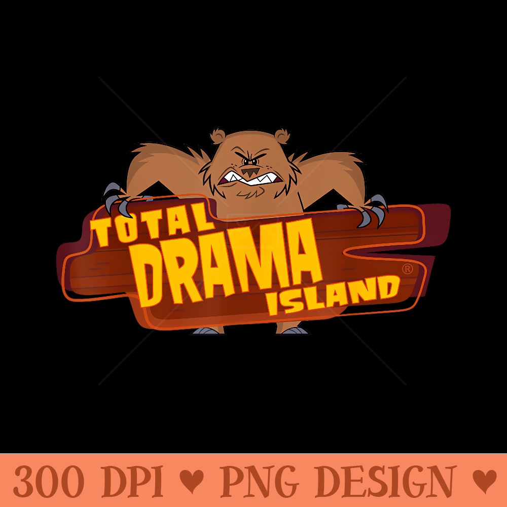 Total Drama Island Bear Logo - Exclusive PNG designs | Inspire Uplift