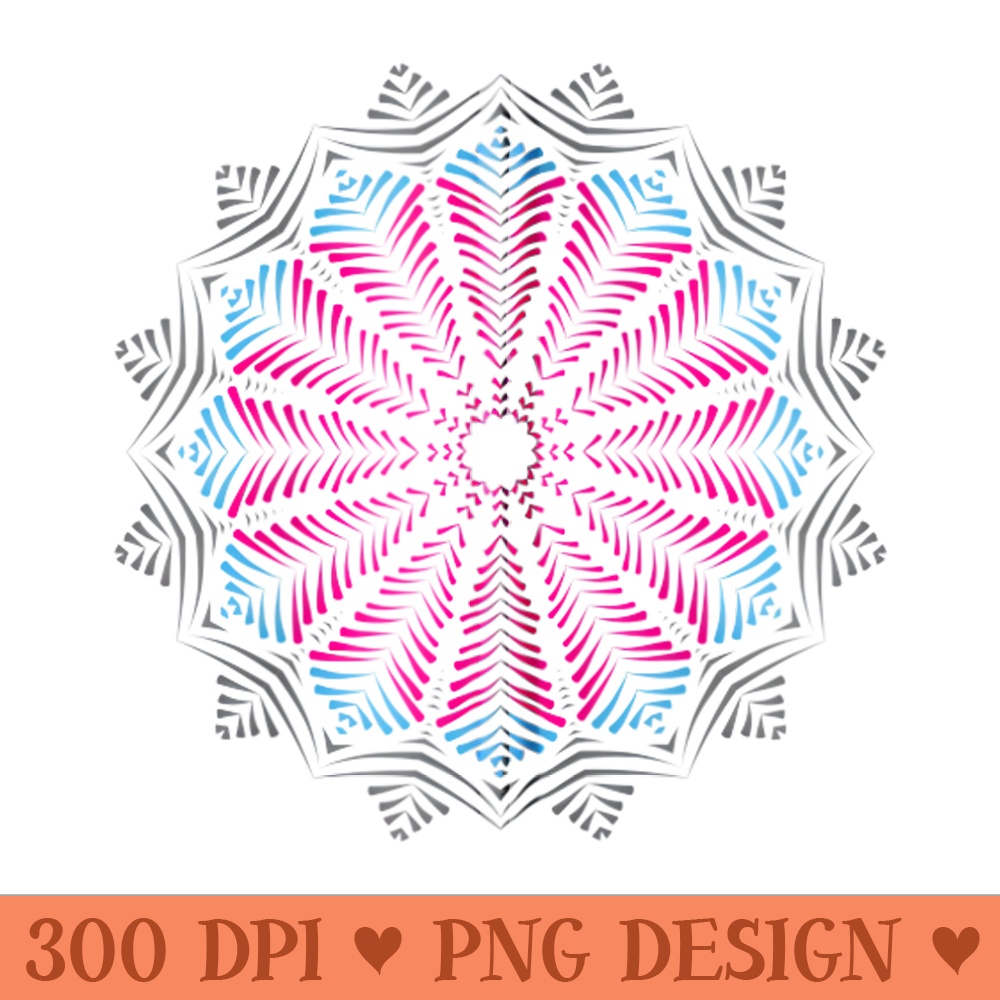 Simple Mandala Tri Colour - Transparent PNG download | Inspire Uplift