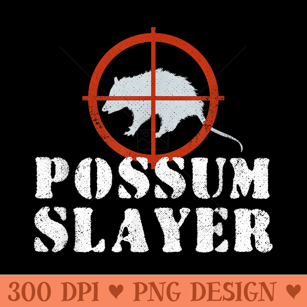 Possum Slayer Opossum Hunting - PNG download with transparen | Inspire ...