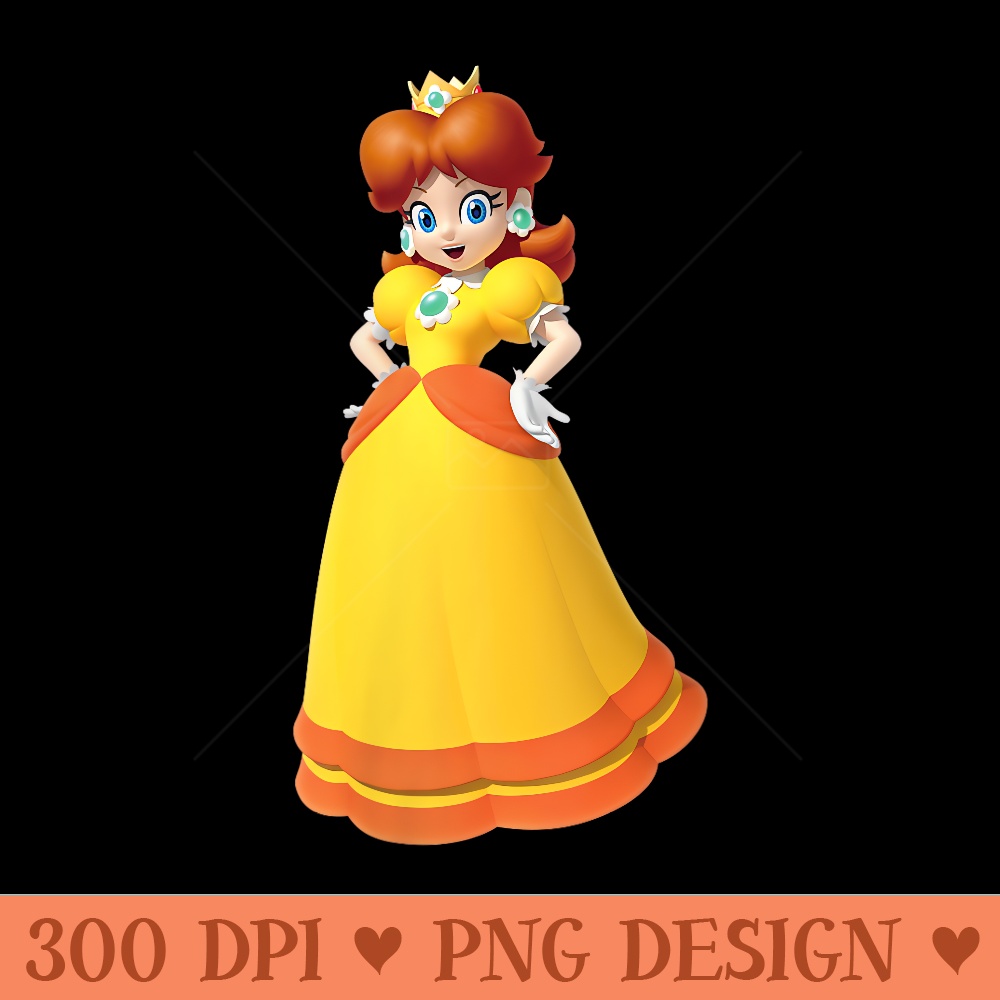 s Super Mario Princess Daisy 3D Poster - PNG Clipart for Gra | Inspire ...