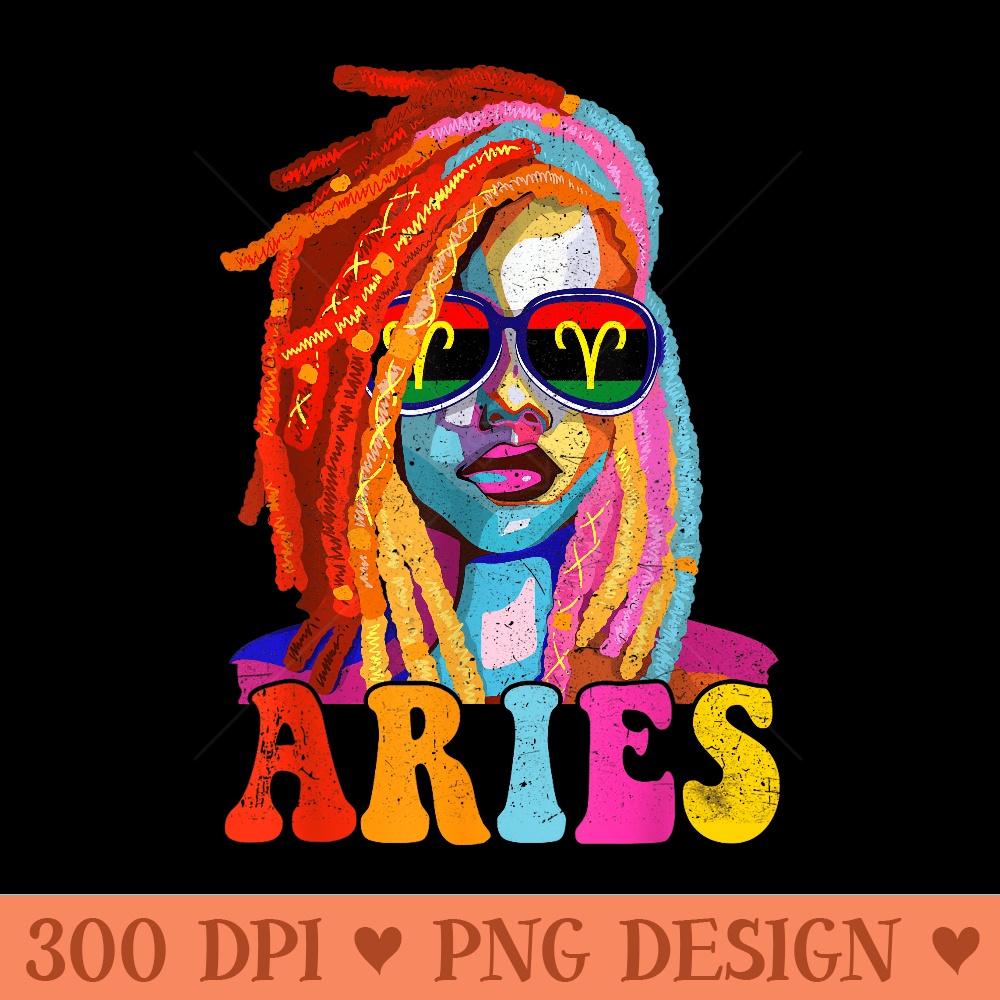 Aries Queen African American Locd Zodiac Sign - PNG graphics | Inspire Uplift