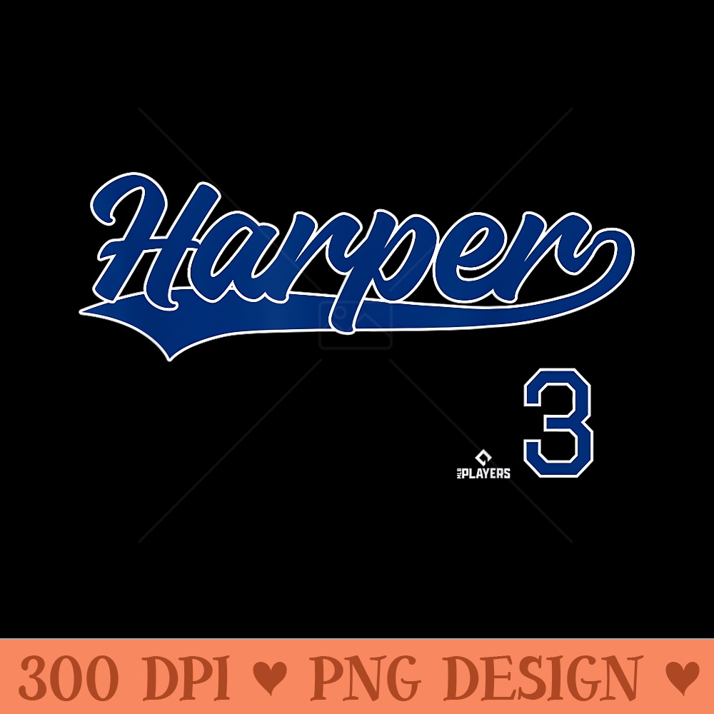 Vintage Gameday Bryce Harper Philadelphia MLBPA - Vector PNG | Inspire ...