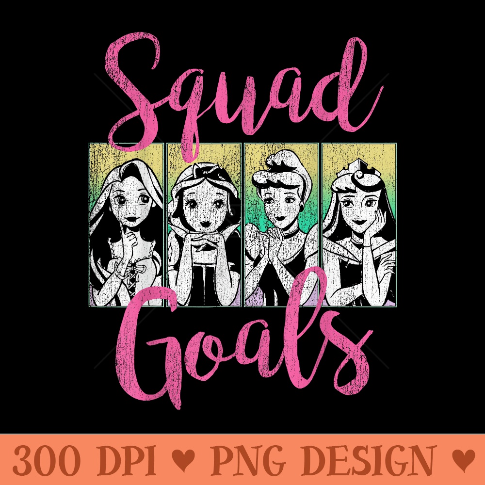 Disney Princess Squad Goals Vintage Group Shot Poster - Excl | Inspire ...