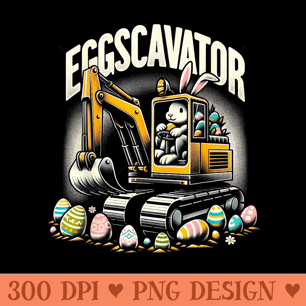 EggsCavator Easter Egg Hunt Construction Truck - PNG Graphic - Inspire ...