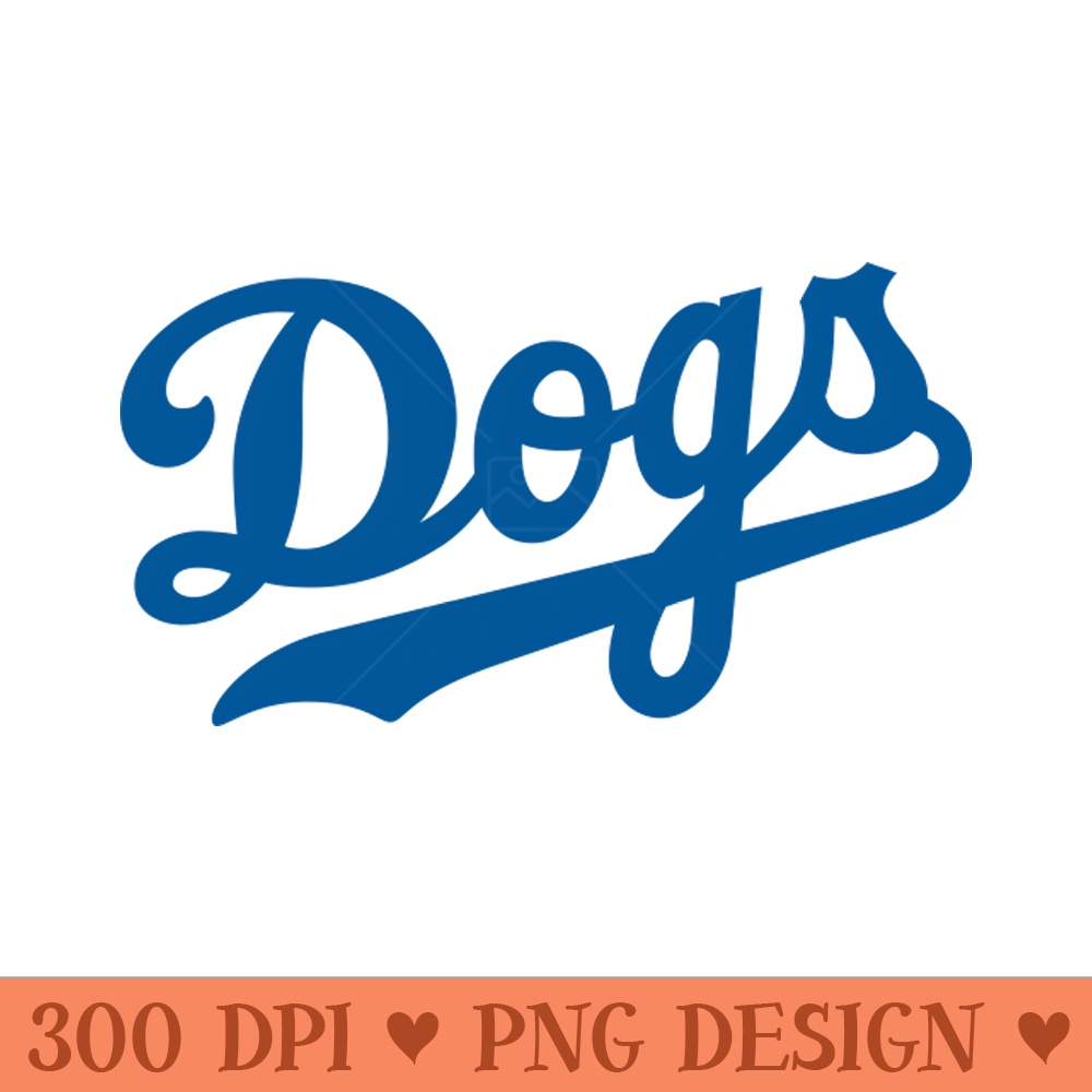 LA Dogs White - PNG download with transparent background | Inspire Uplift