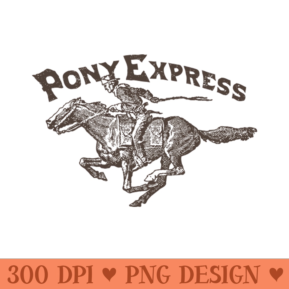 Pony Express 4 by Buck - Printable PNG Graphics | Inspire Uplift